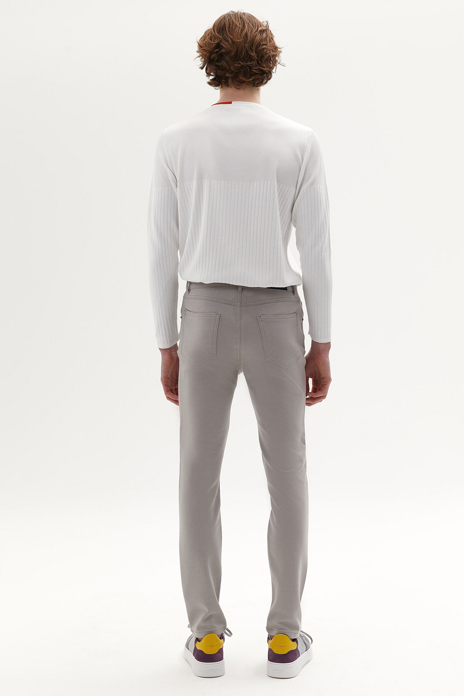 Outlet Erkek Zero Zero Gri Boru Paça Pantolon