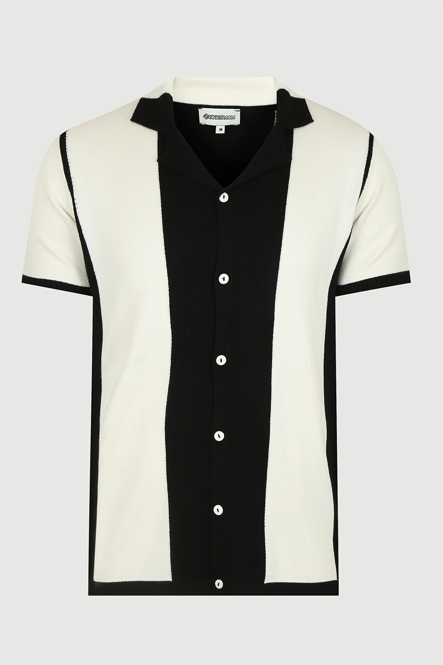 Erkek VAKKORAMA Siyah Hawaii Düz T-Shirt