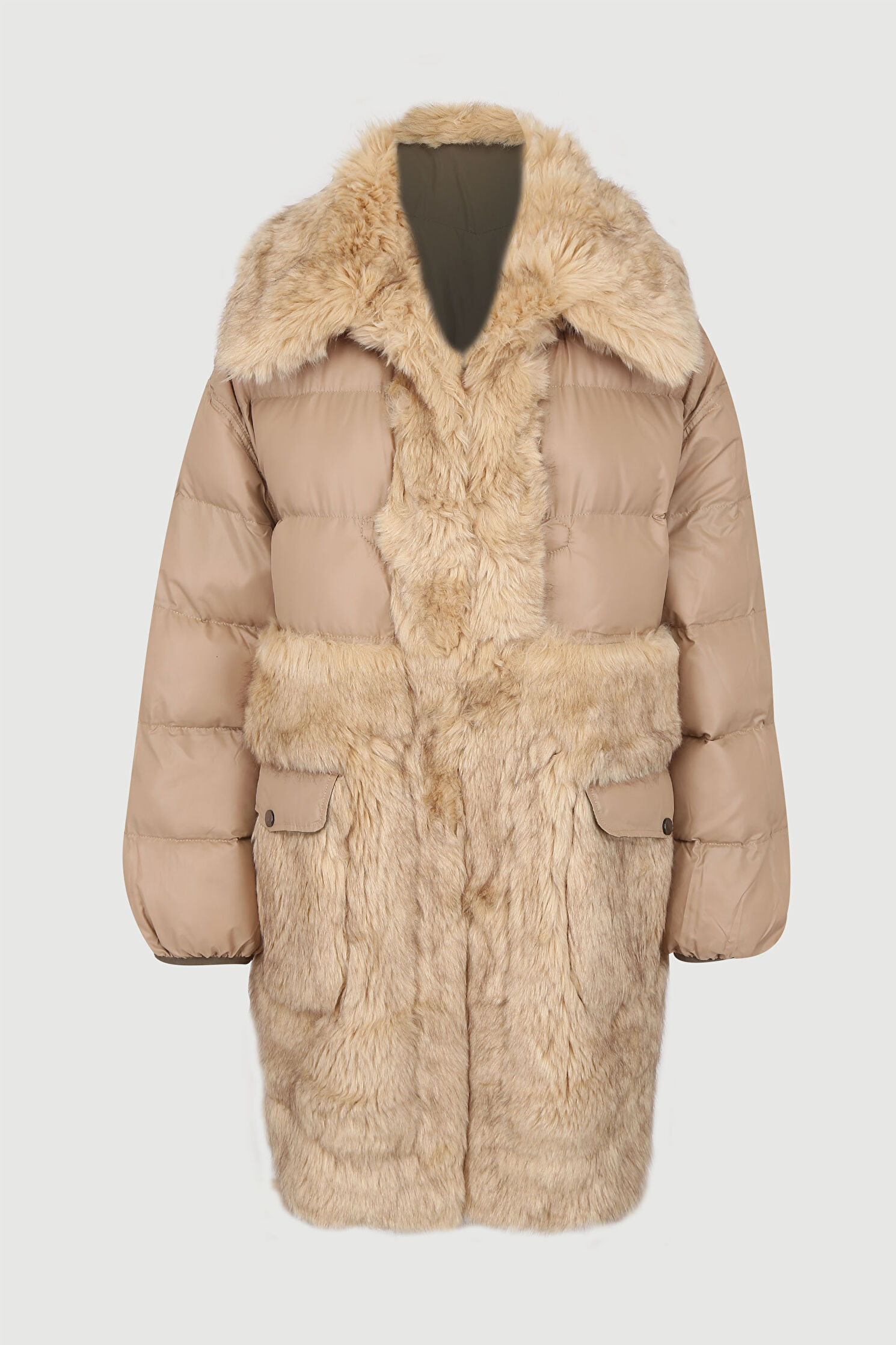 Outlet Women Urbancode Reversible Hybrid Du Le Coat, Khaki, Cre