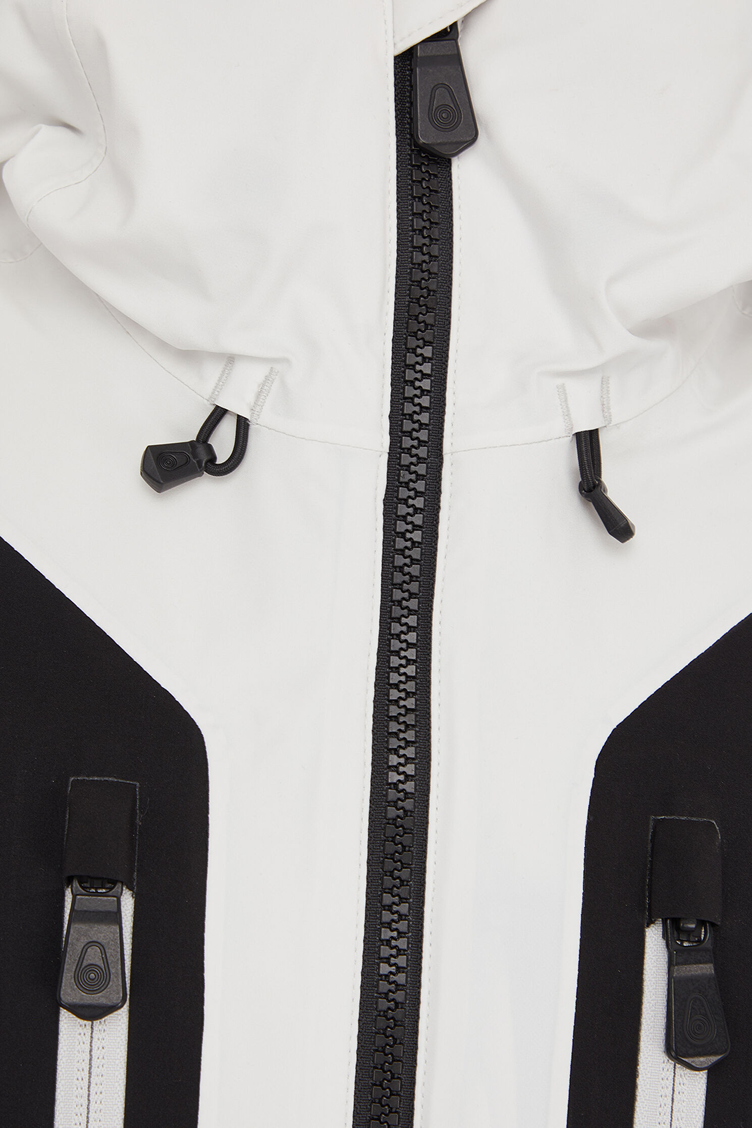 Outlet Erkek Saıl Racıng Beyaz Kapuşonlu Mont