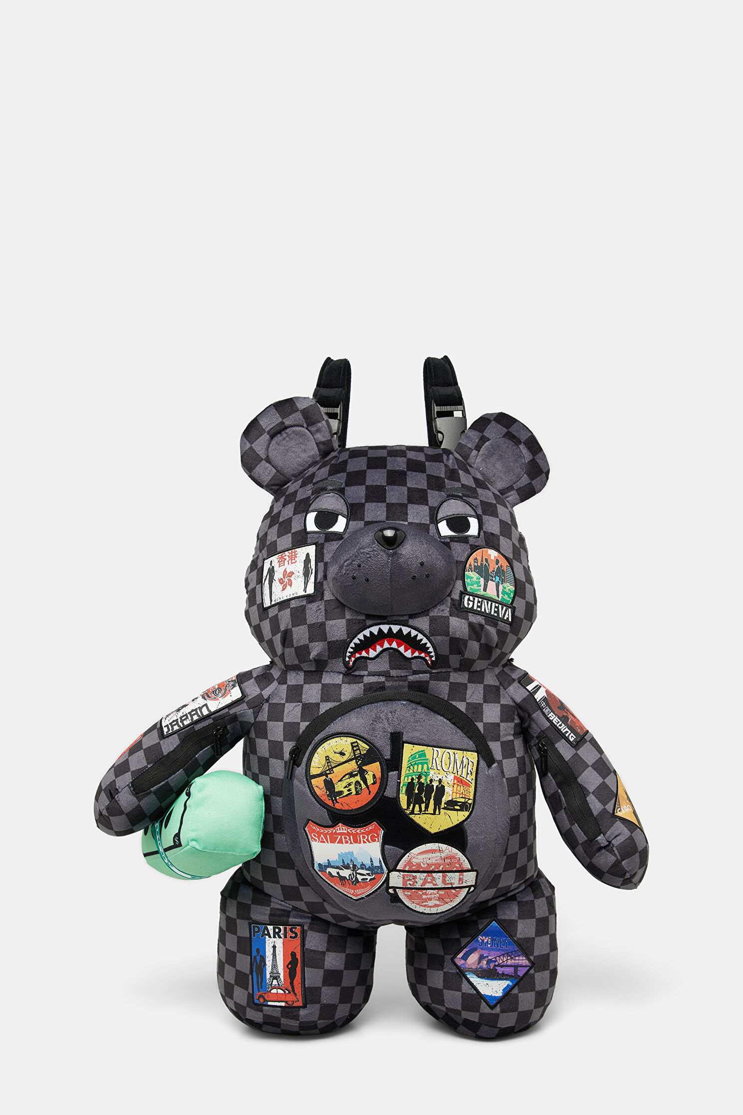 Men Sprayground Global Mogul Lost Ticket Money Bear Backpack