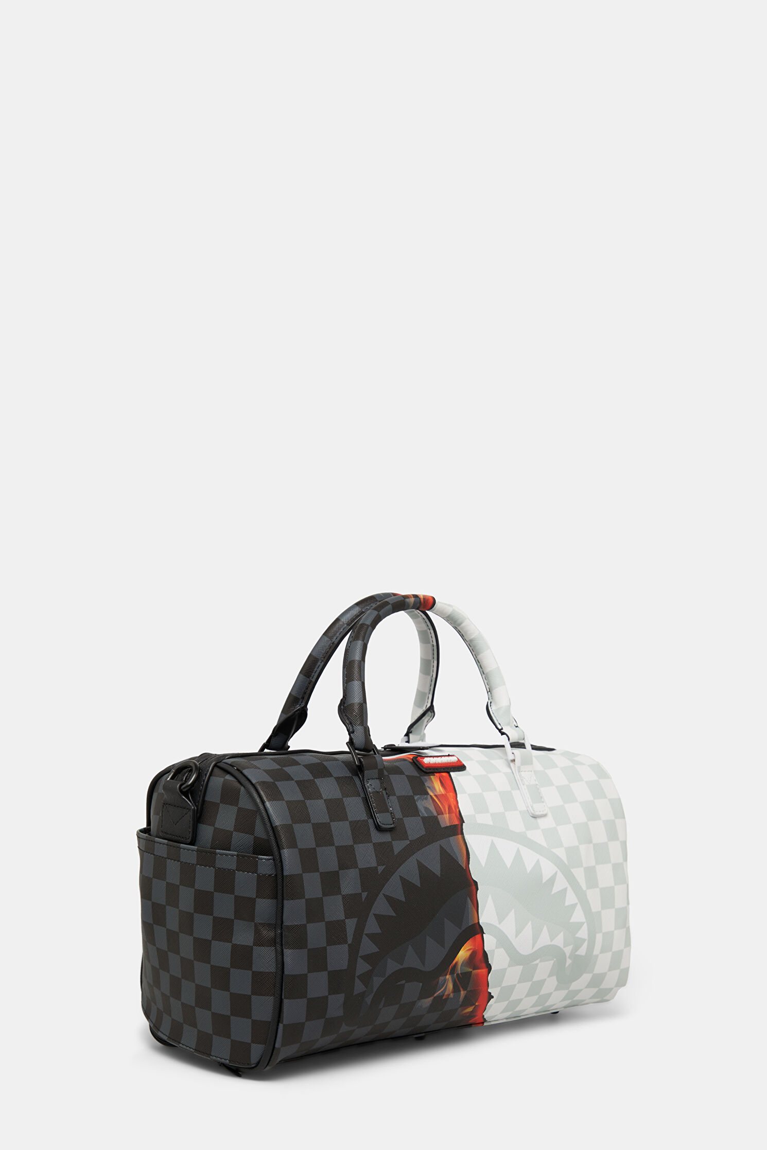 Erkek Sprayground Ring Of Fire Mini Duffle Antrasit Desenli Çanta