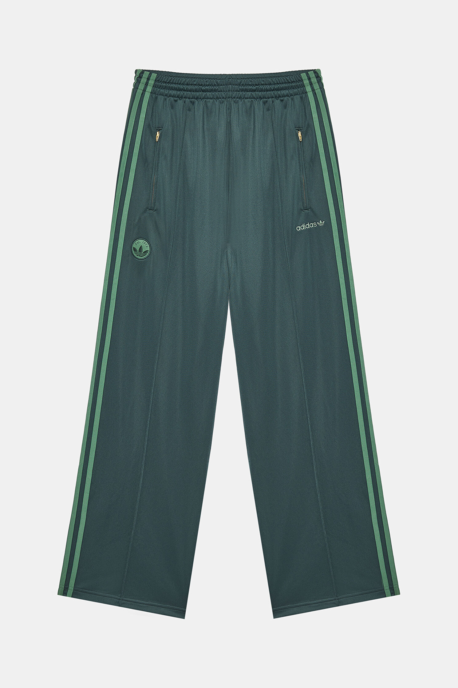 Kadın Adıdas Relax Kalıp Yeşil Boru Paça Spor Pantolon