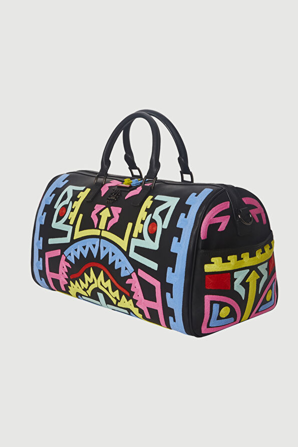 Outlet Erkek Sprayground Electric Retro Duffle Seyahat Çantası